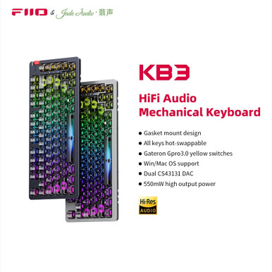 FiiO/JadeAudio KB3 HiFi Audio 75% Mechnical Keyboard - Pet Video Verify ...