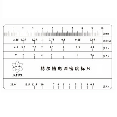 Harrington groove plating Current density scale for Hull Cell 267ml ...