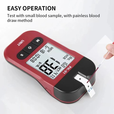 Hemoglobin Analysis Tester Meter Home Hb Analyzer Anemia Tester Strip ...