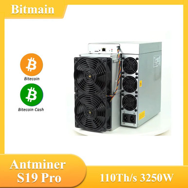 New/Used S19 Pro Bitmain Asic Antminer S19 Pro 110Th/s Bitcoin Miner ...