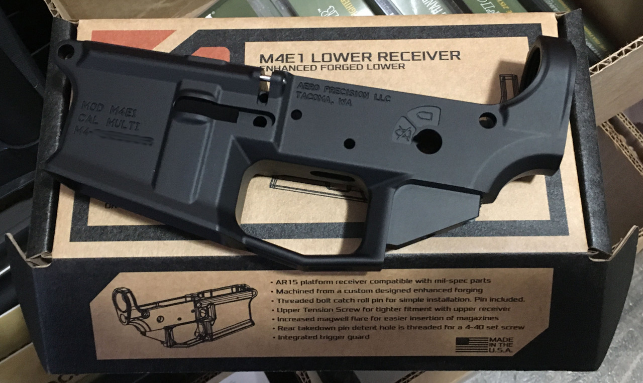 Aero Precision M4E1 Stripped Lower Receiver - Anodized Black (BLEM ...