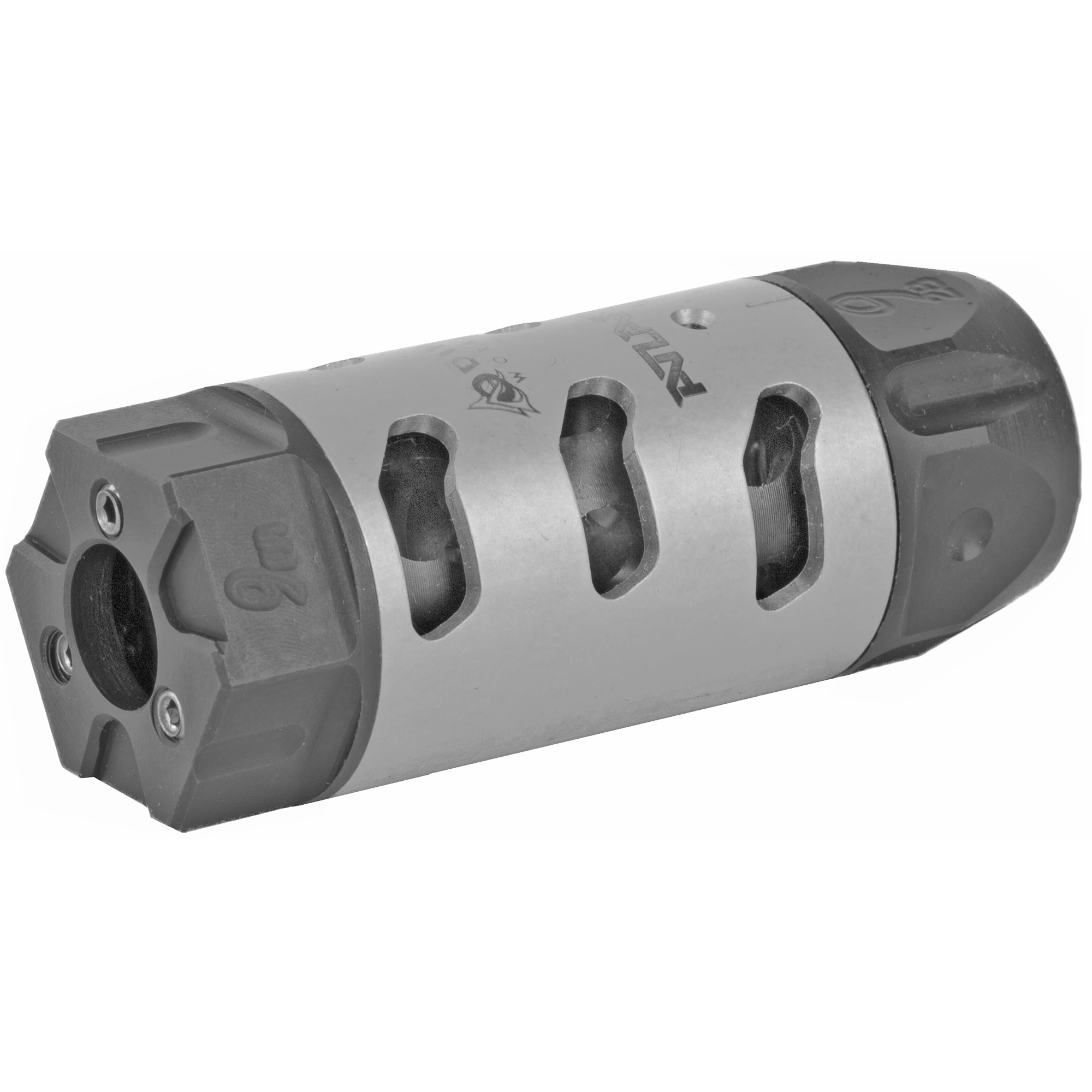 Odin Works, Atlas 9, Muzzle Brake, 9MM, 1/2-28 Threaded, Stainless ...
