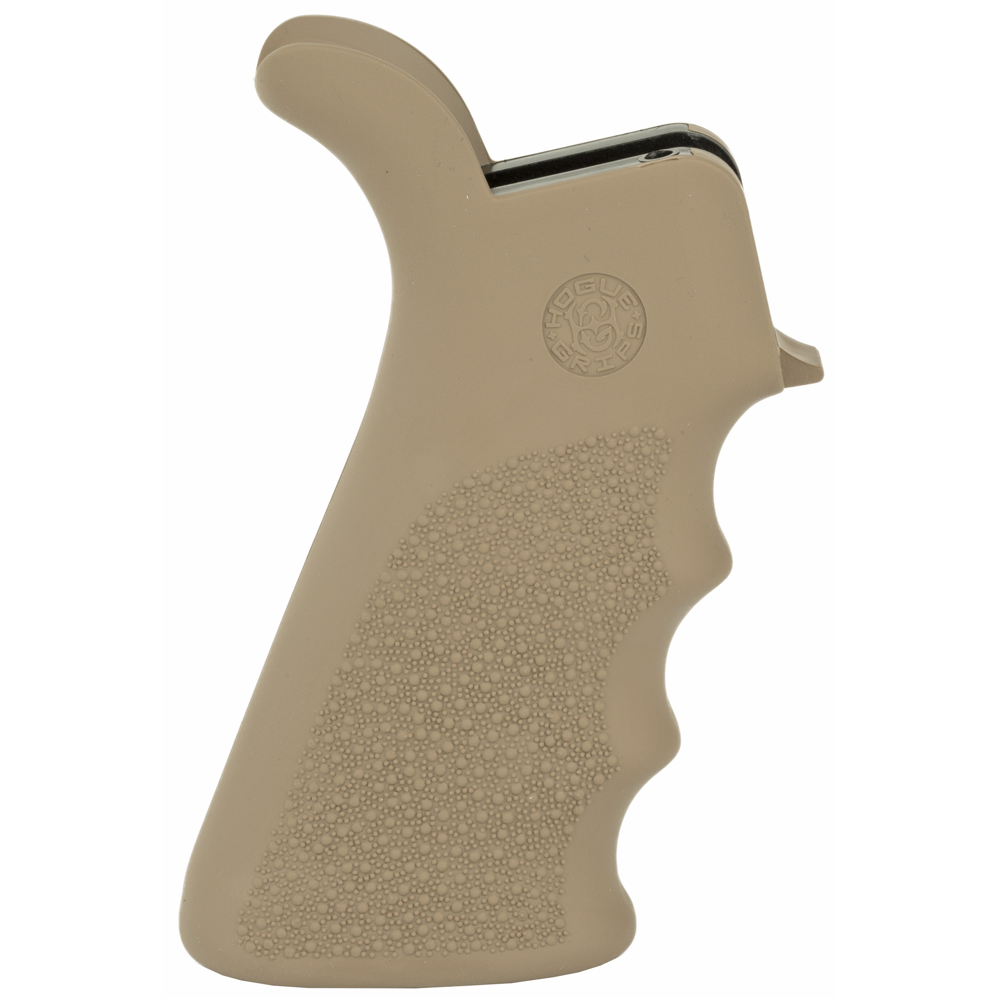 Hogue, Beavertail Grip, AR-15/M16, Rubber, Finger Grooves, Flat Dark ...