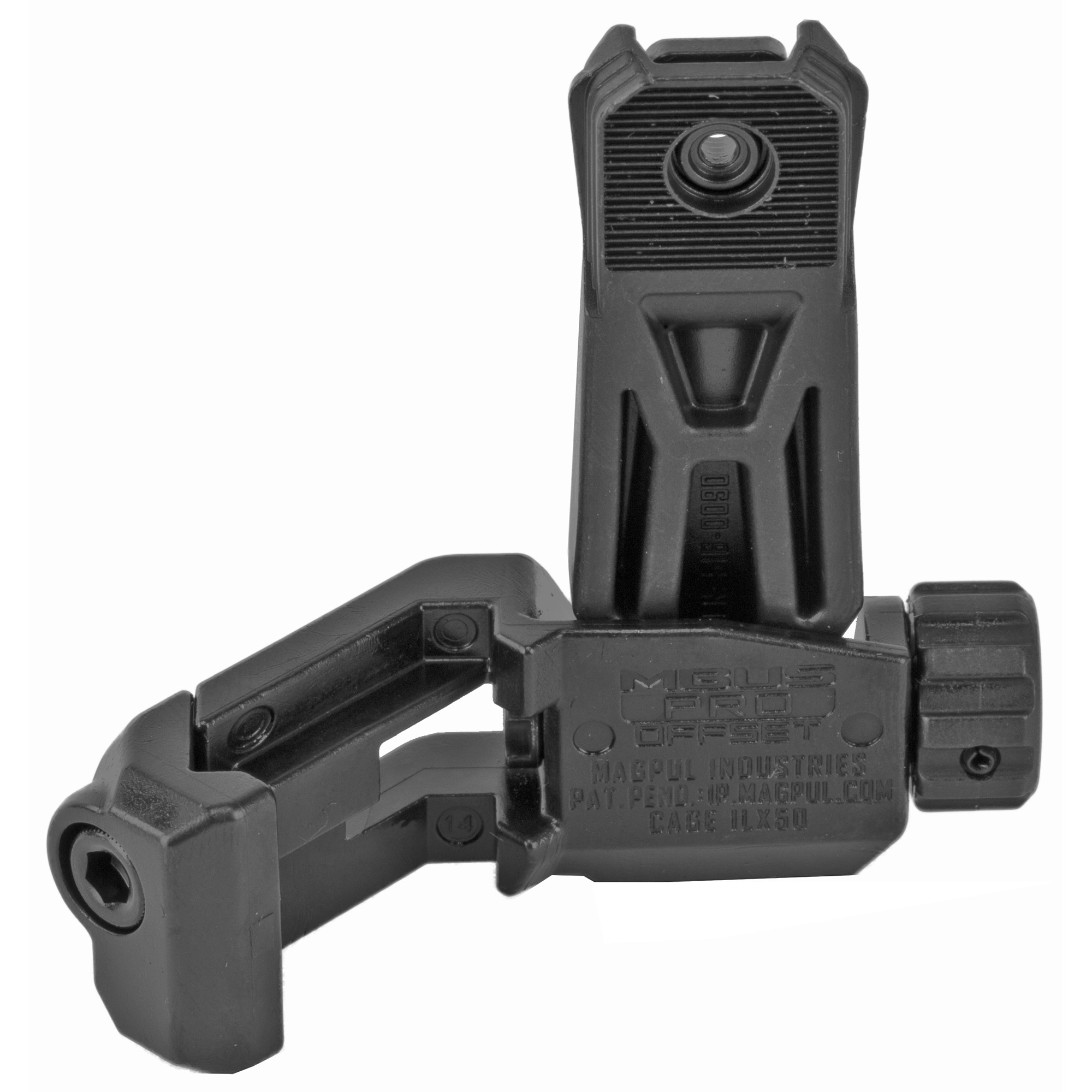 Magpul Industries, MBUS PRO Rear Sight, Fits Picatinny, Black, Offset ...