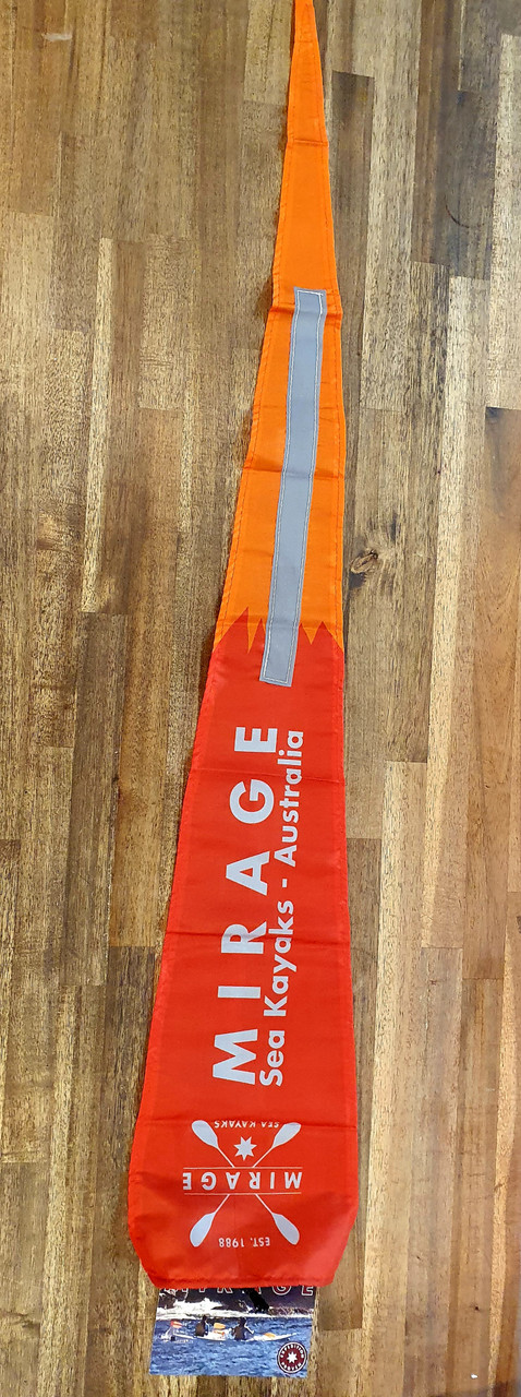 Mirage Red Kayak Overhang Flag
