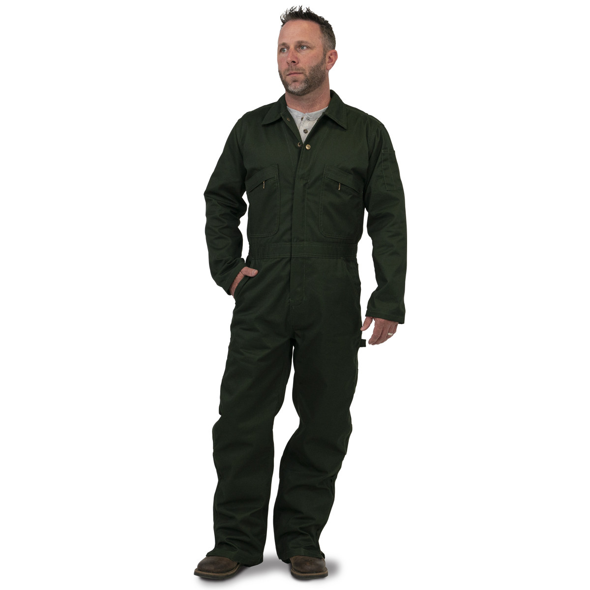 Deluxe Unlined Long Sleeve Coveralls for Men - KEY Apparel