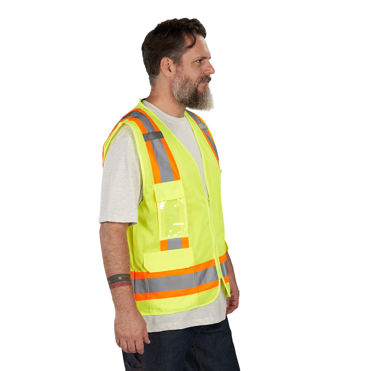ANSI II Class 2 Hi-Visibility Mesh All Purpose Vest - KEY Apparel