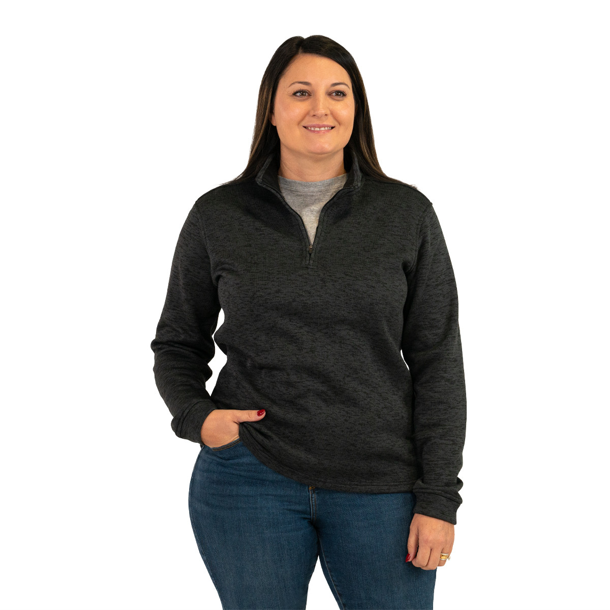 Women's Dynasty Quarter Zip Pullover - KEY Apparel