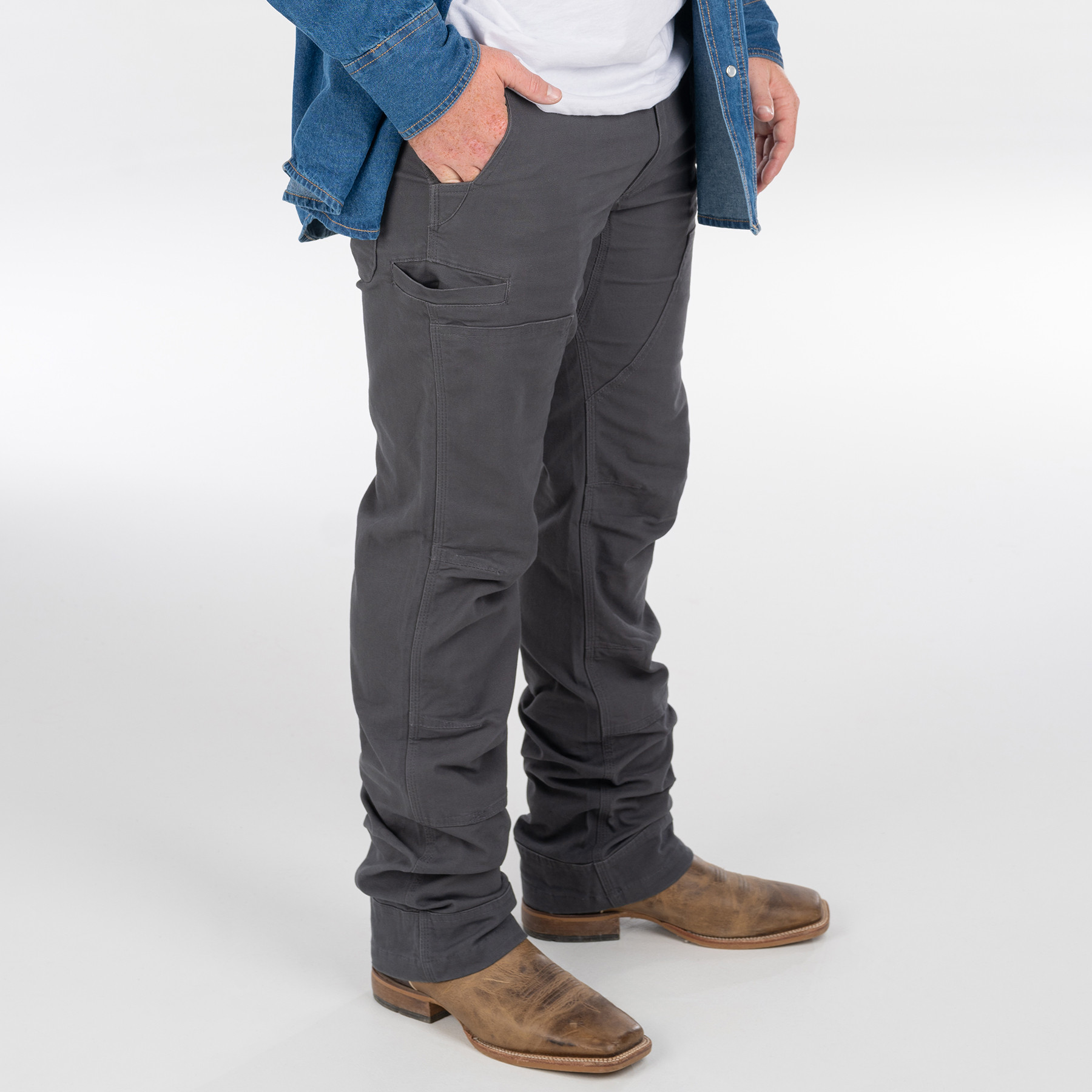 Americana Double Front Cell Phone Flex Pant - KEY Apparel