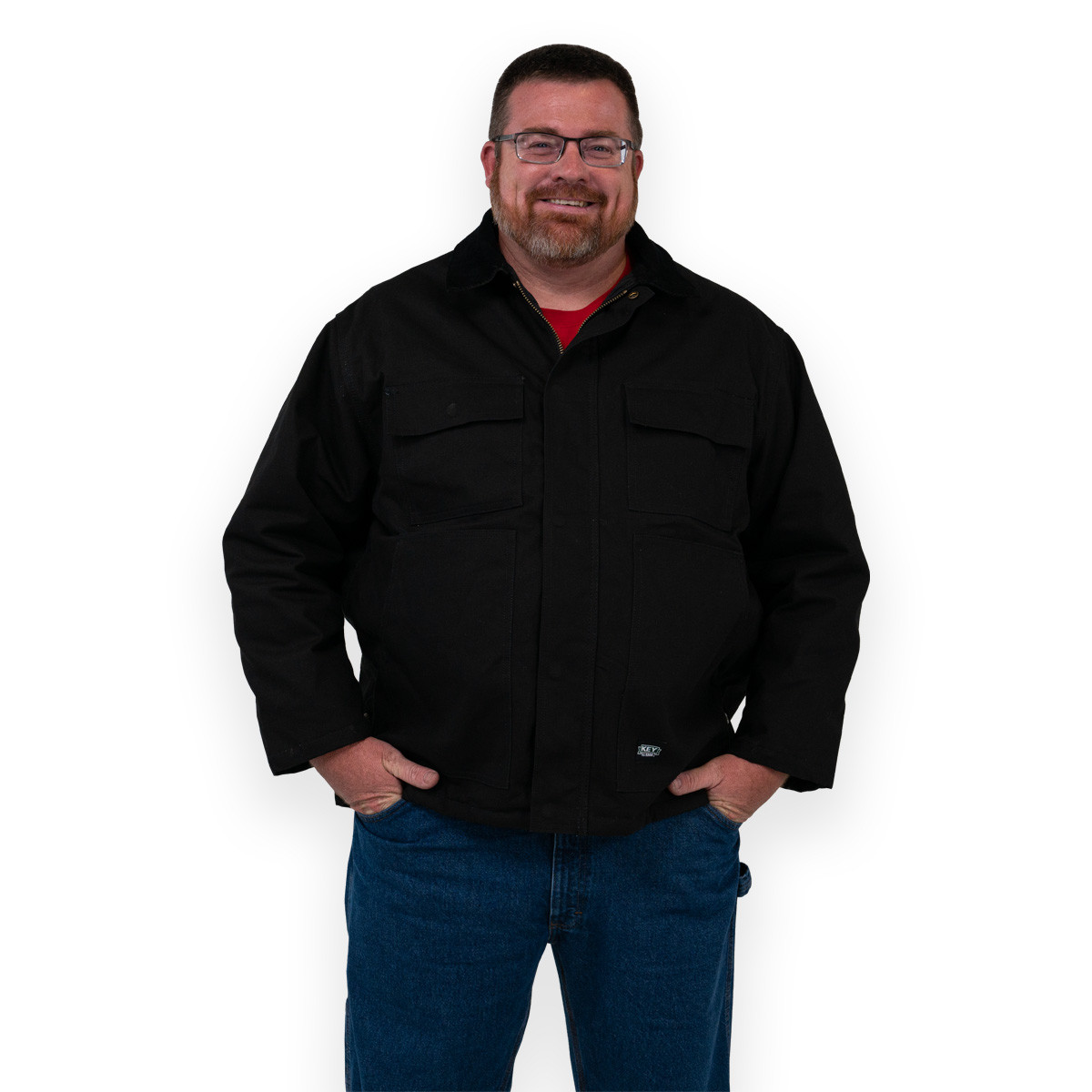 Insulated Duck Hooded Work Jacket for Men - KEY Apparel