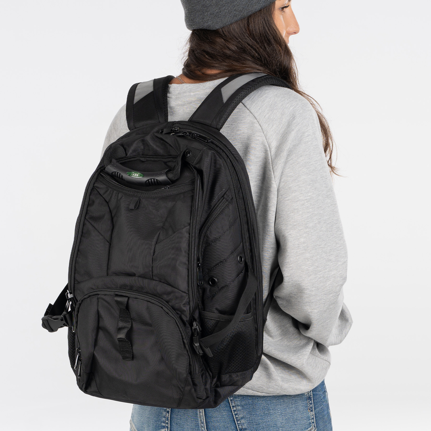 KEY Traveler Backpack TSA Friendly Zip Laptop