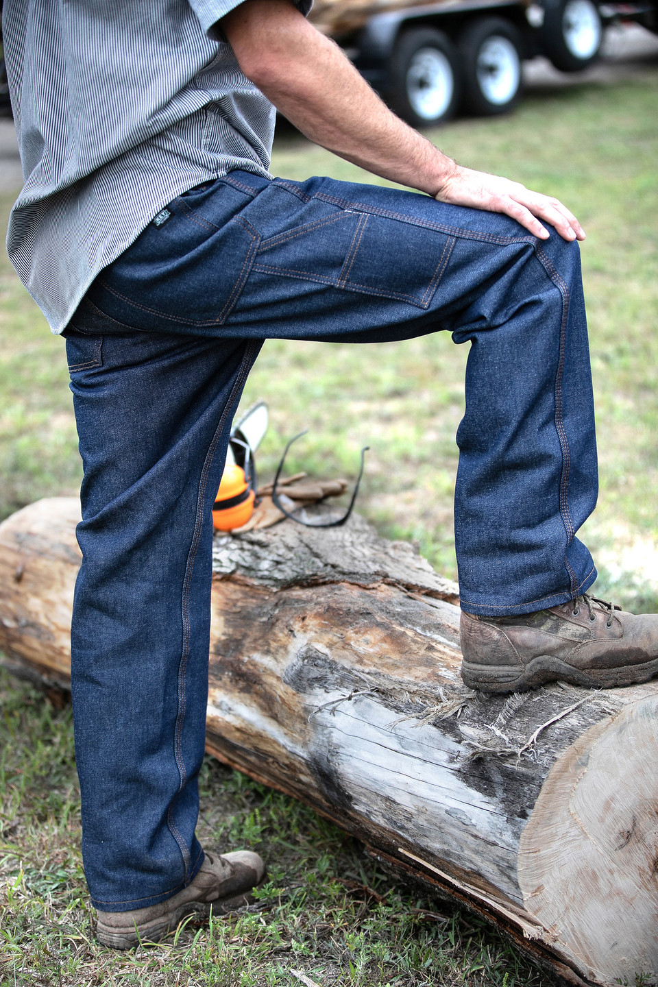 Men's Denim Logger Dungarees - KEY Apparel