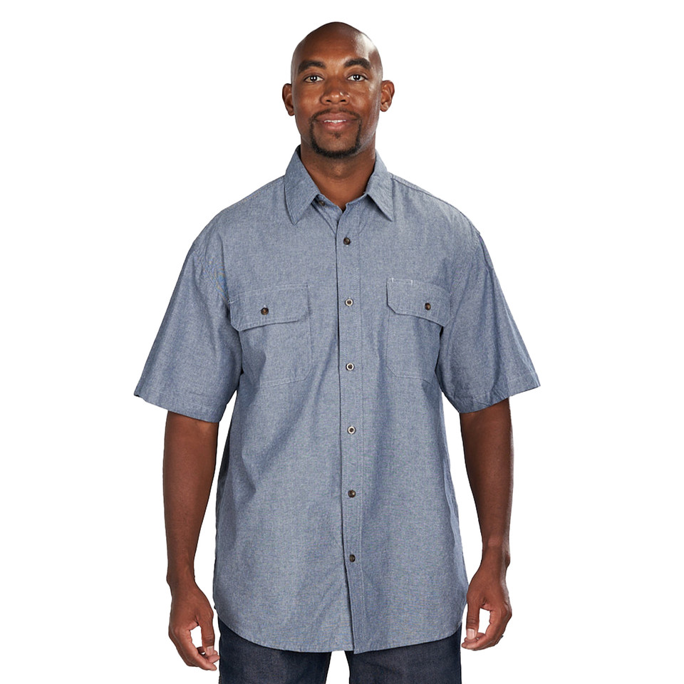 Chambray Long Sleeve Work Shirt - KEY Apparel