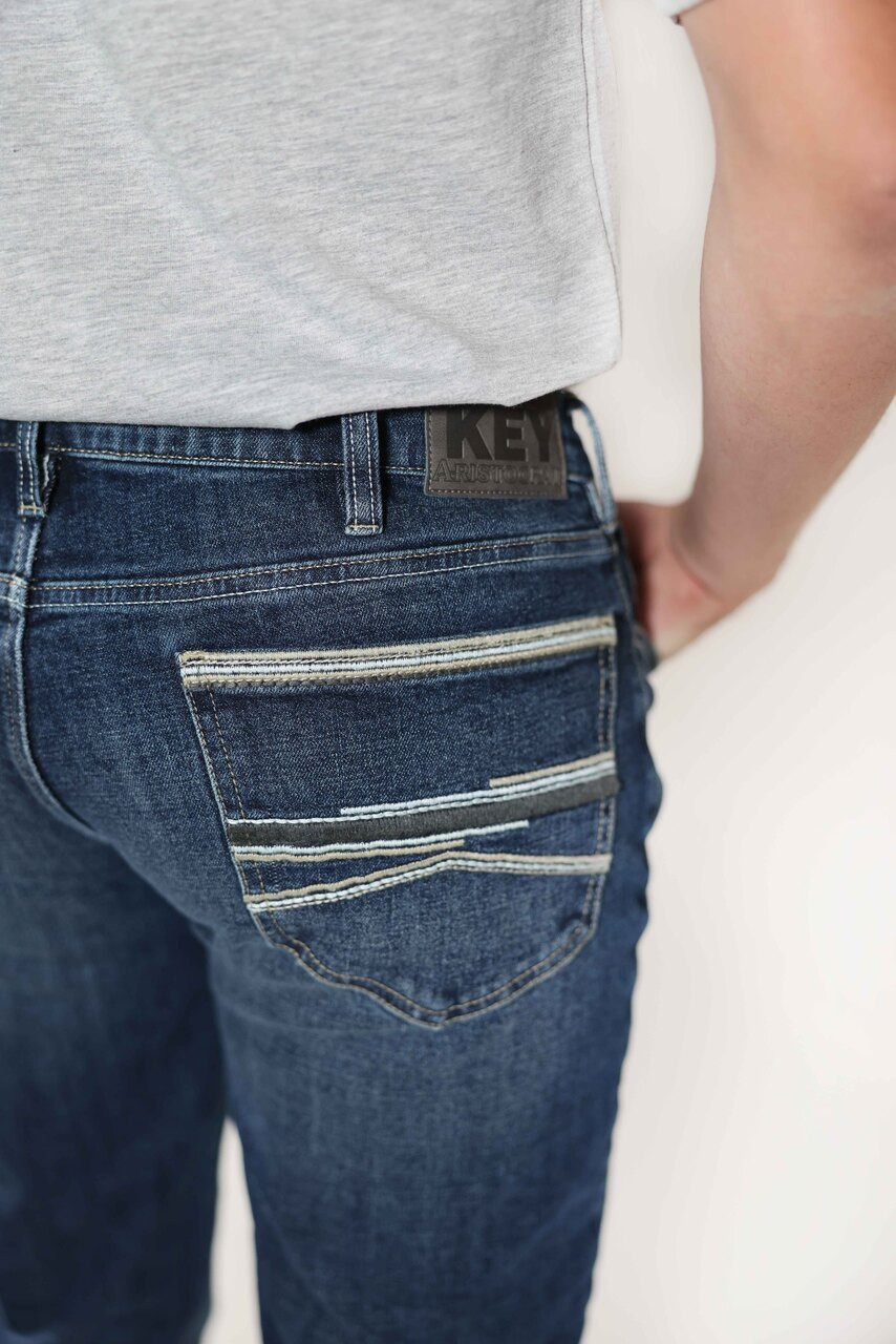 KEY Aristocrat McKey Straight Fit Boot Cut Jeans