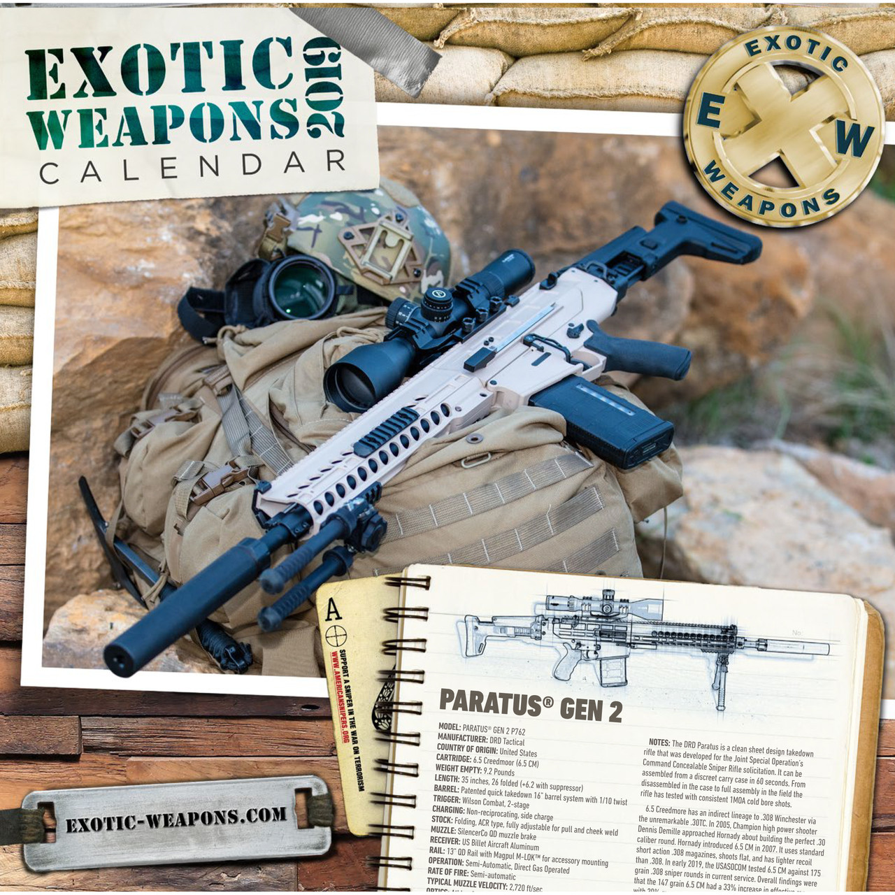 2020 Exotic Weapons Gun Calendar - Tactical Girls