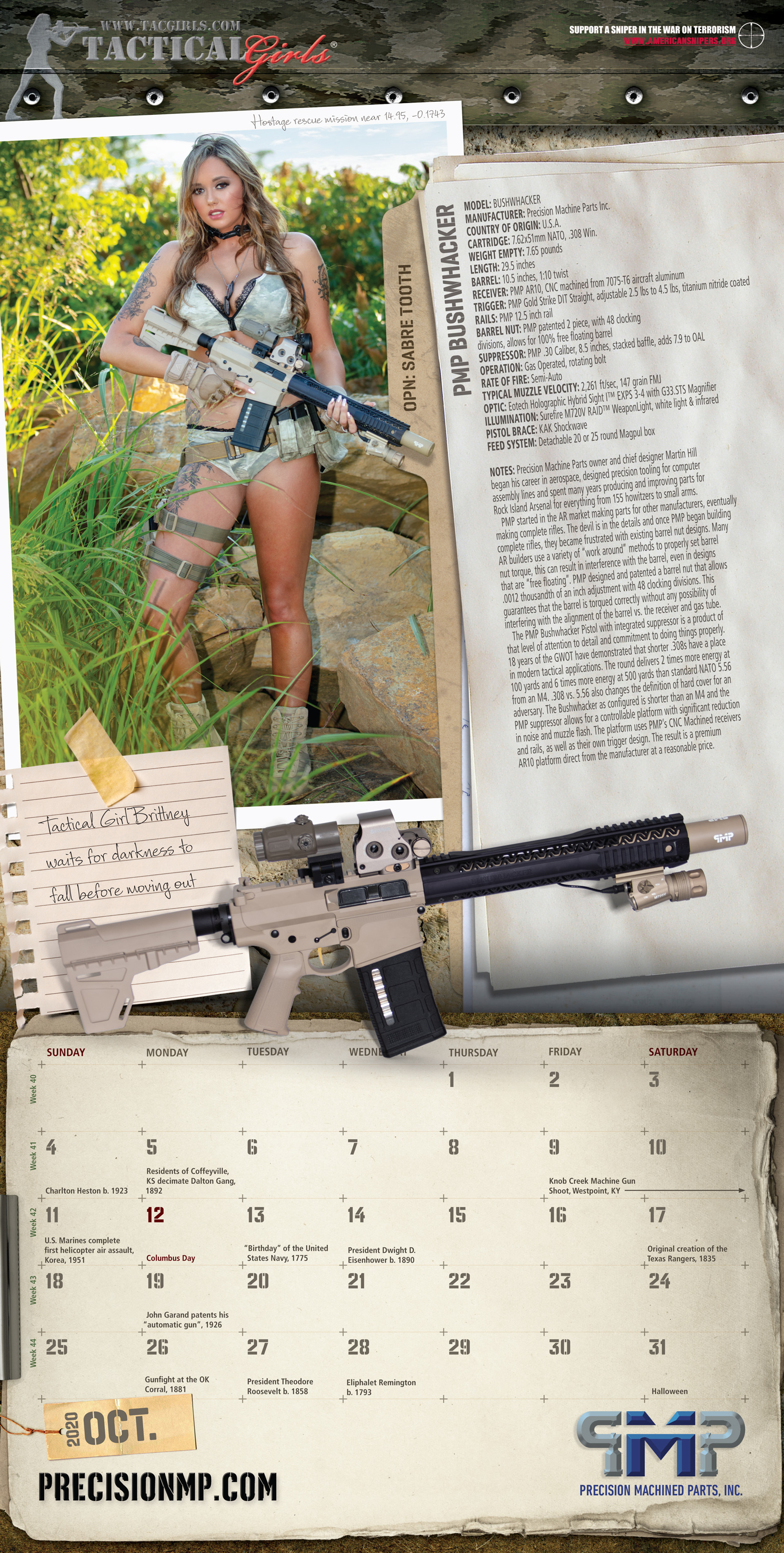 2020 Tactical Girls Gun Calendar Signed Ships By 1025 Tactical Girls
