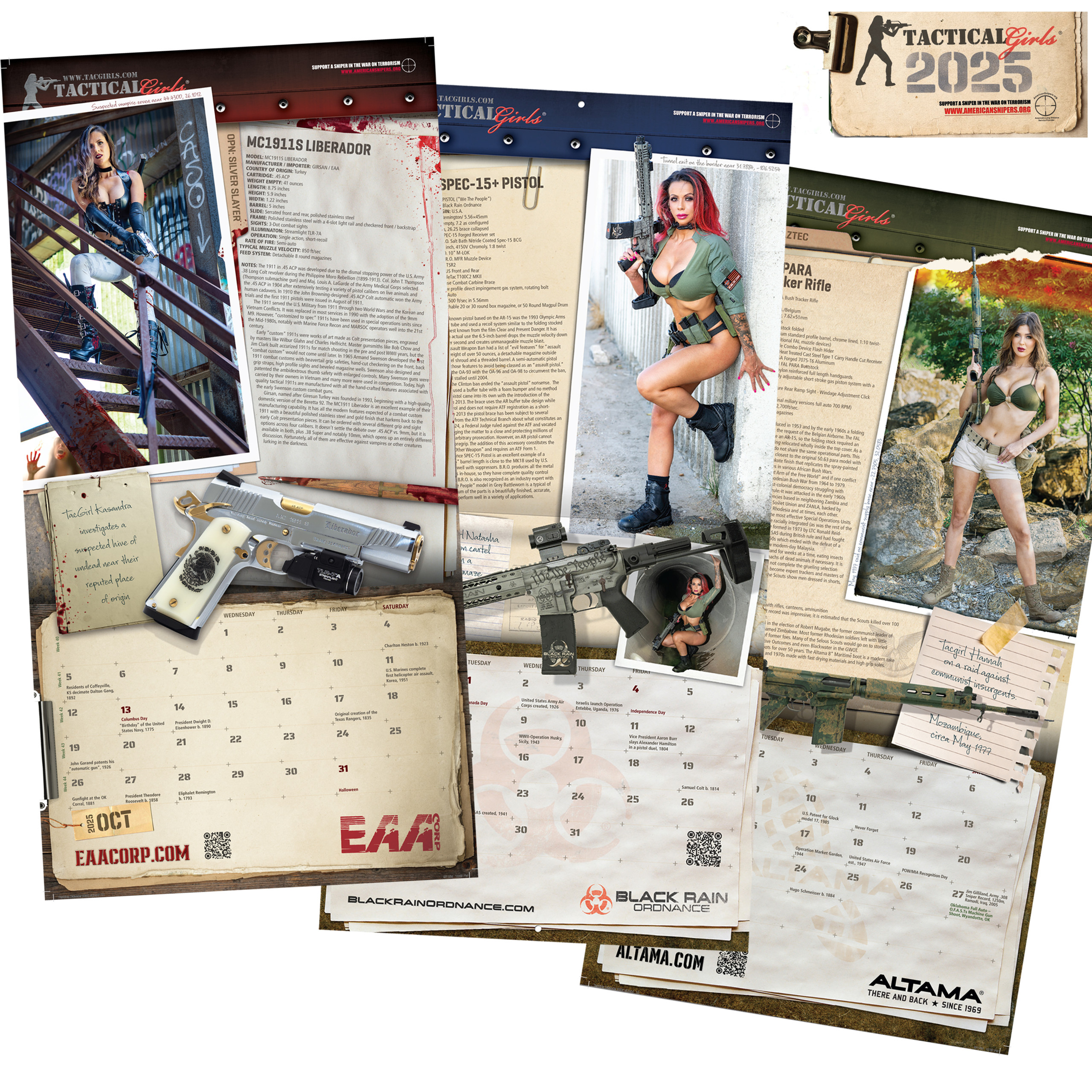 2025 Tactical Girls Calendar - Tactical Girls