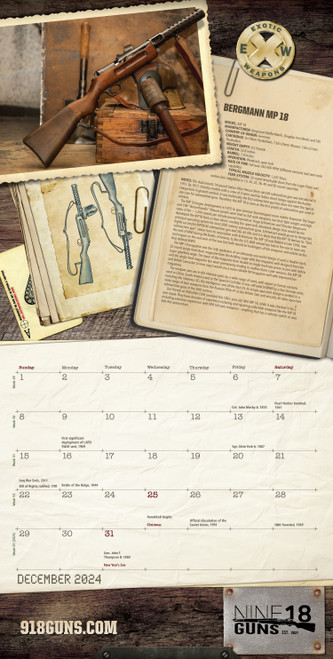 2024 Exotic Weapons Gun Calendar - Tactical Girls