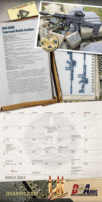 2024 Exotic Weapons Gun Calendar - Tactical Girls
