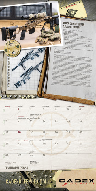 2024 Exotic Weapons Gun Calendar - Tactical Girls