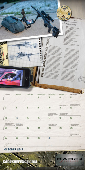 2019 Exotic Weapons Gun Calendar - Tactical Girls