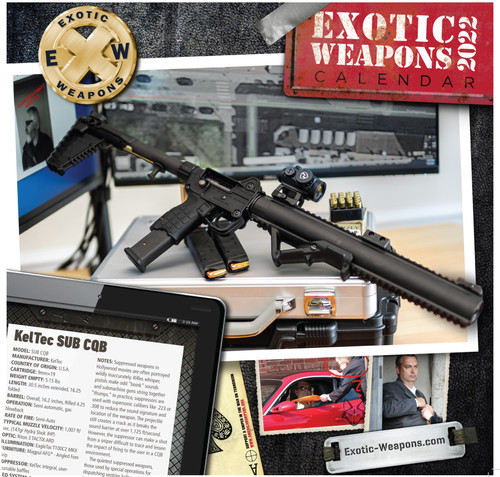2022 Exotic Weapons Gun Calendar - Prior year collectible - Tactical Girls