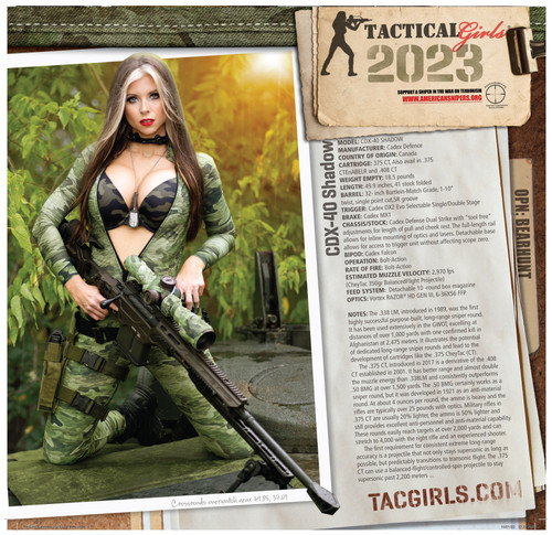 2022 tactical Girls Calendar