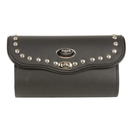 SH493 Large PVC Studded Windshield Bag`