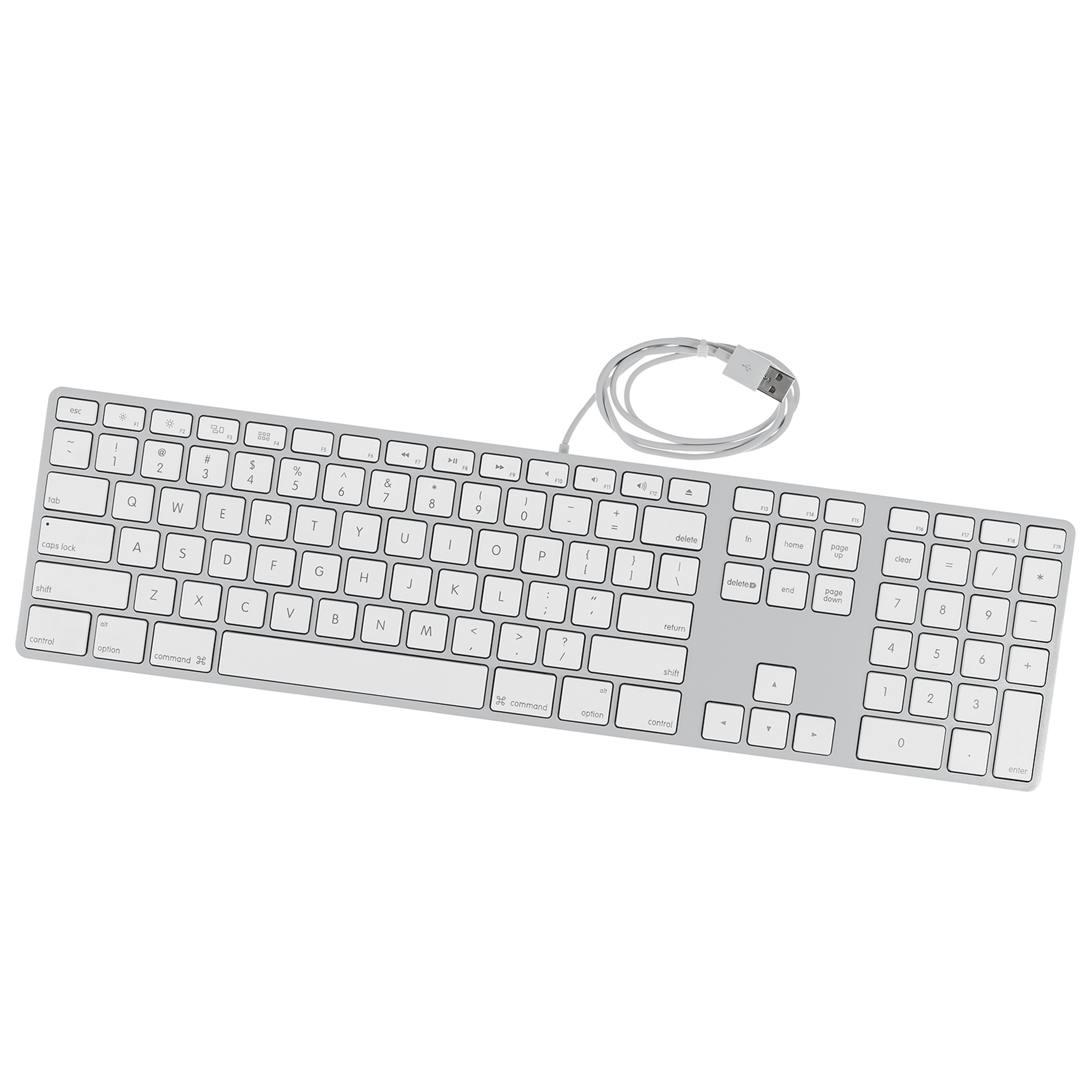 Apple A1243 Wired USB Keyboard with Numeric Keypad
