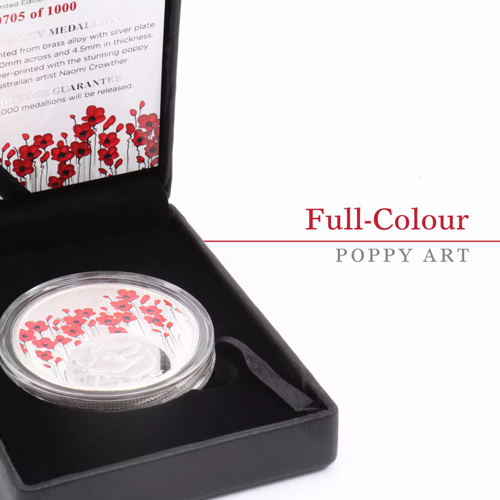 Poppy Mpressions Fields of Poppies Limited Edition Medallion - Military ...