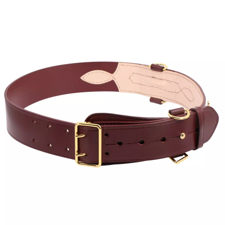 Sam Browne Belt & Strap Set (Red Brown) - Military Shop