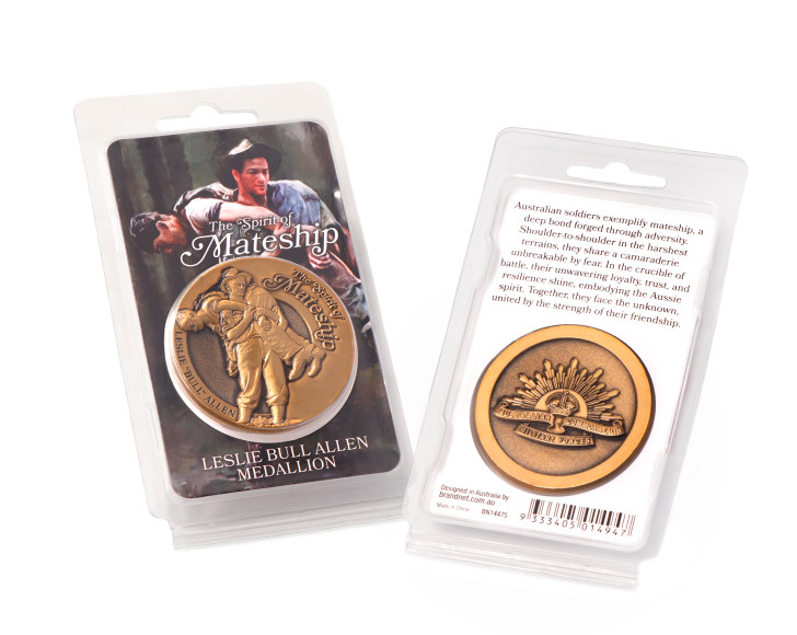 Leslie Bull Allen Spirit of Mateship Medallion - Military Shop