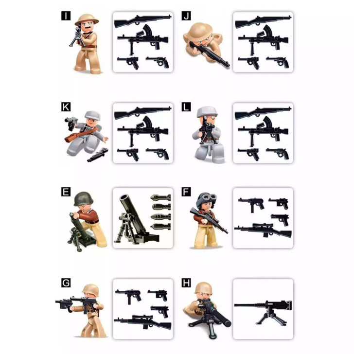 WW2 Mini Figures - Military Shop
