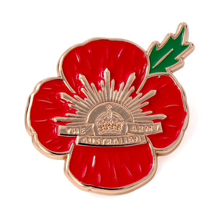 Poppy, Army Service Badge, Limited Edition Lapel Pin - Military Shop