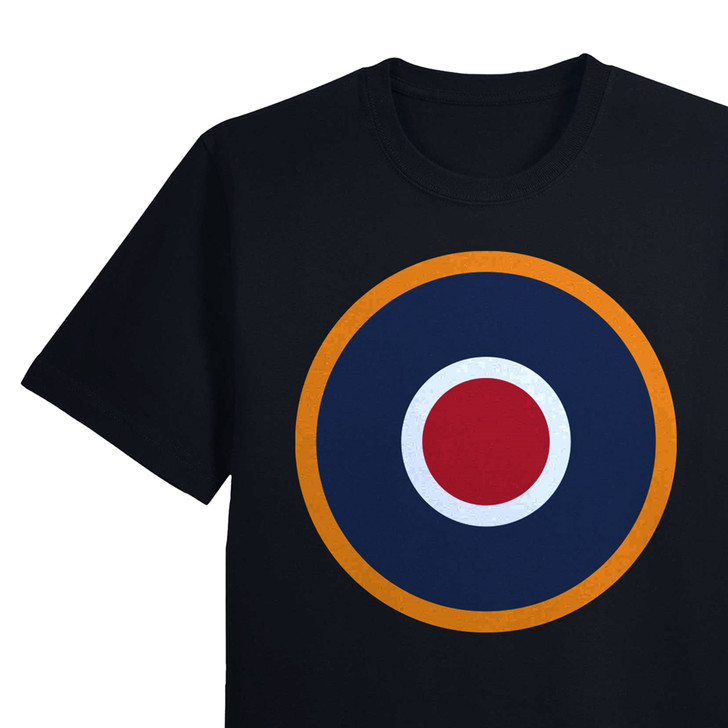 Air Force 1940s Roundel Mens T-shirt Black - Military Shop
