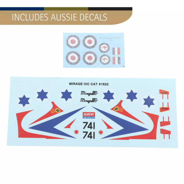 Academy 1/48 Mirage 111C Fighter w/Aus Decals - Military Shop