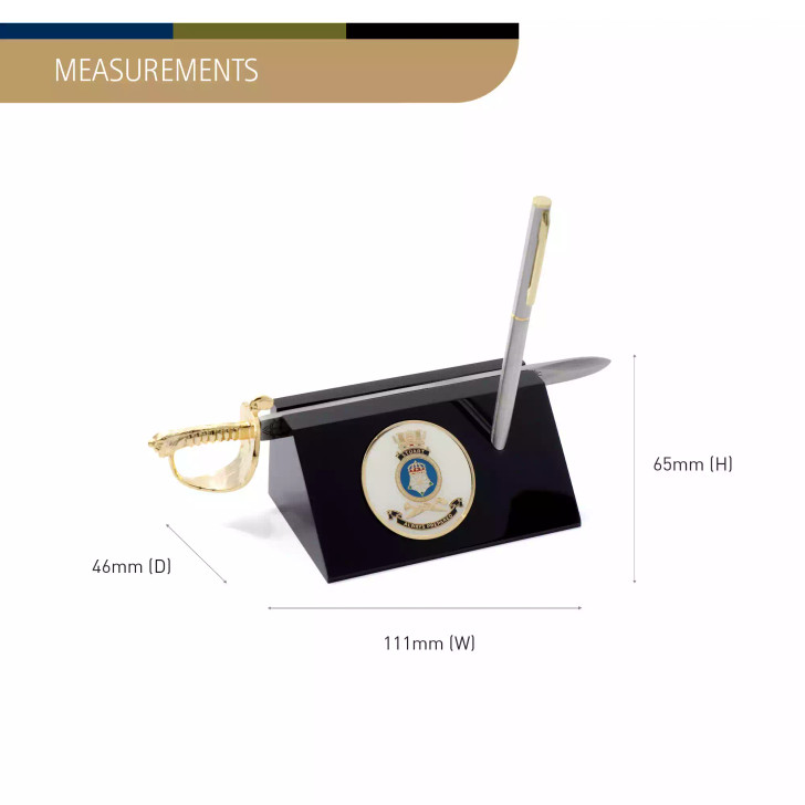 HMAS Stuart Sword Desk Set - Military Shop