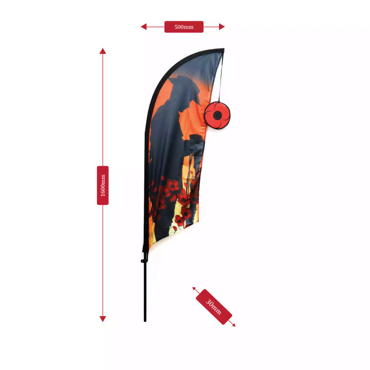 We Will Remember Them Indoor Bow Flag - Army Shop
