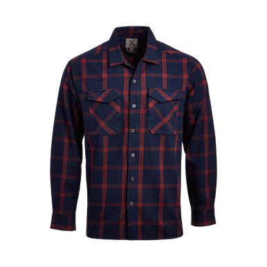 Vertx-Canyon River Flannel Tactical Shirt-Midnight Clay Plaid, Long ...