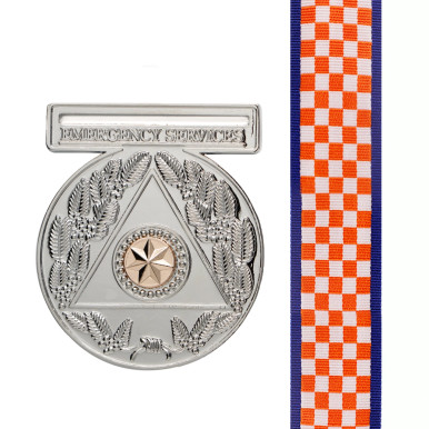 Emergency Service Medal - Full Size/Miniature, Ribbon Bar, Medal Frame ...