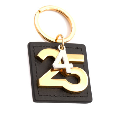 25 4 Metal & Leather Key Ring - Army Shop