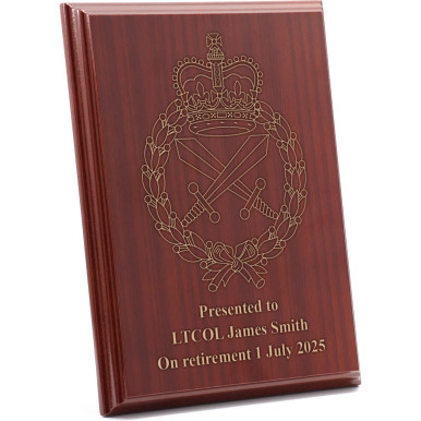 Royal Australian Corps of Military Police Omega Timber Award | Engraved ...