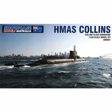 Showcase Models 1/350 HMAS Collins Plastic Model Kit - Aus Decals - Air ...