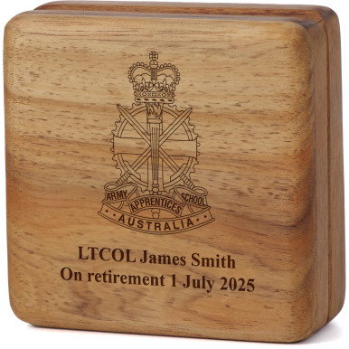 Army Apprentice School (AAS) Tasmanian Blackwood Keepsake Box ...
