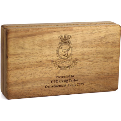 HMAS Waterhen Tasmanian Blackwood Medal Display Box | Presentation ...