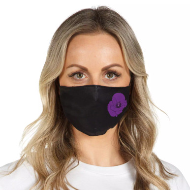 Face mask - Purple Poppy - Navy Shop