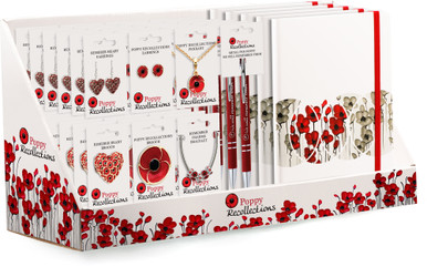 Poppy Recollections Merchandise & Display Stand - Navy Shop