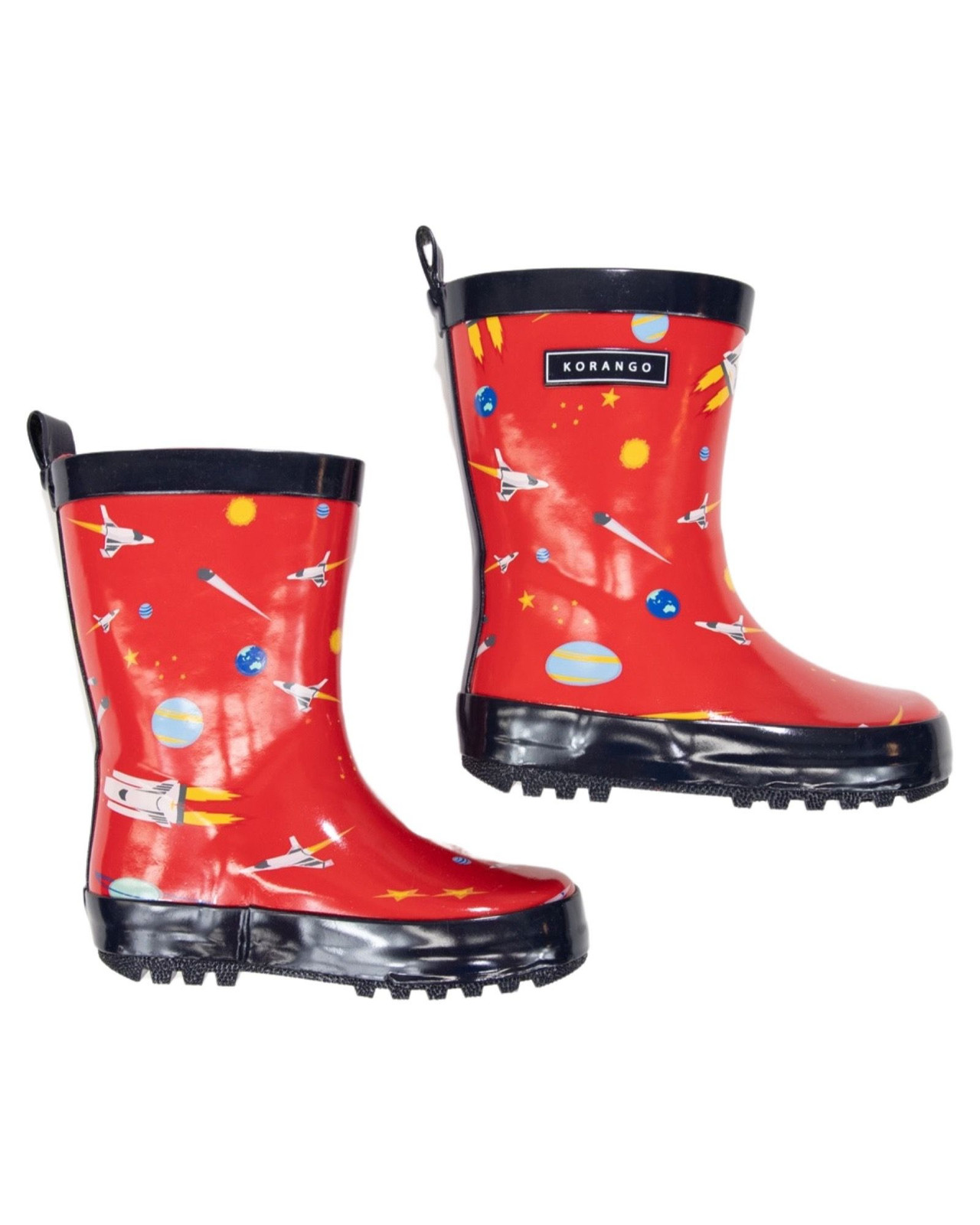 Space Rocket Gumboot - Red - B'town Kids