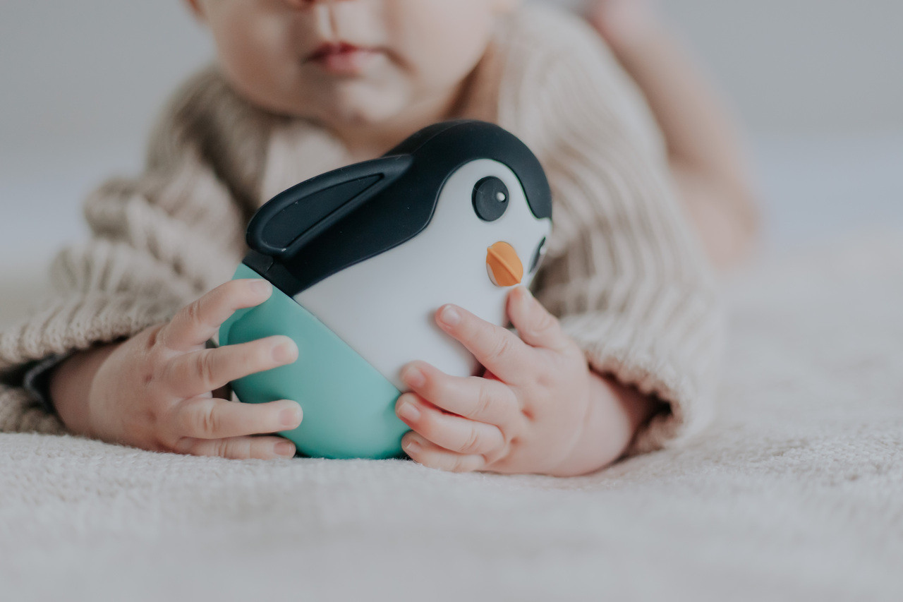 Penguin Wobble - Soft Mint - B'town Kids