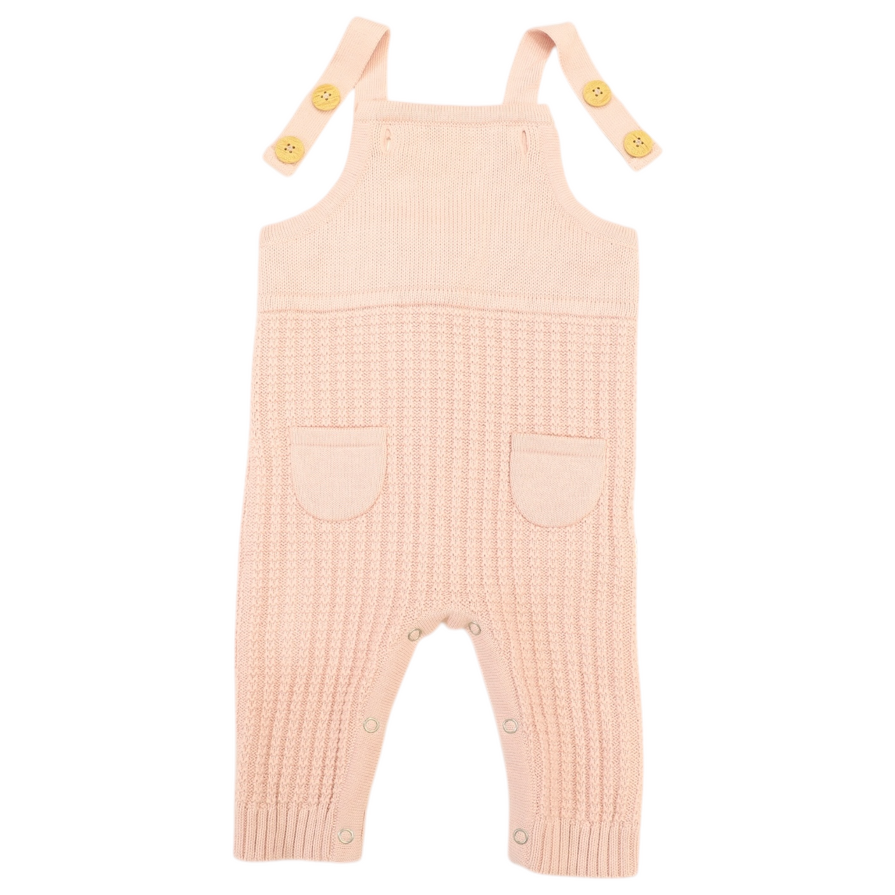 Baby Knit Overalls - Pink - B'town Kids
